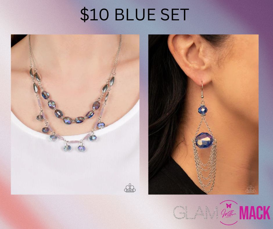 Blue Acrylic Set – Studio Bling by Glam With Mack