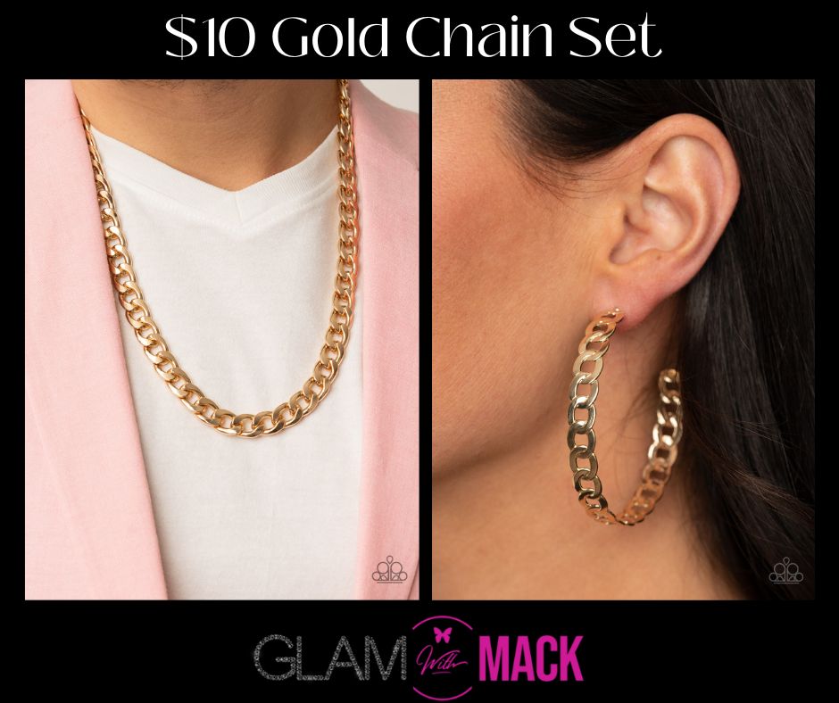 Gold Chain Set – Studio Bling by Glam With Mack