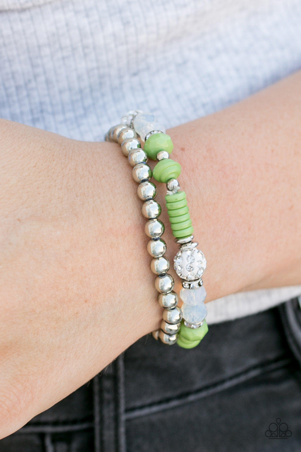 Paparazzi My Dance Card Is Full - Green – Studio Bling by Glam With Mack