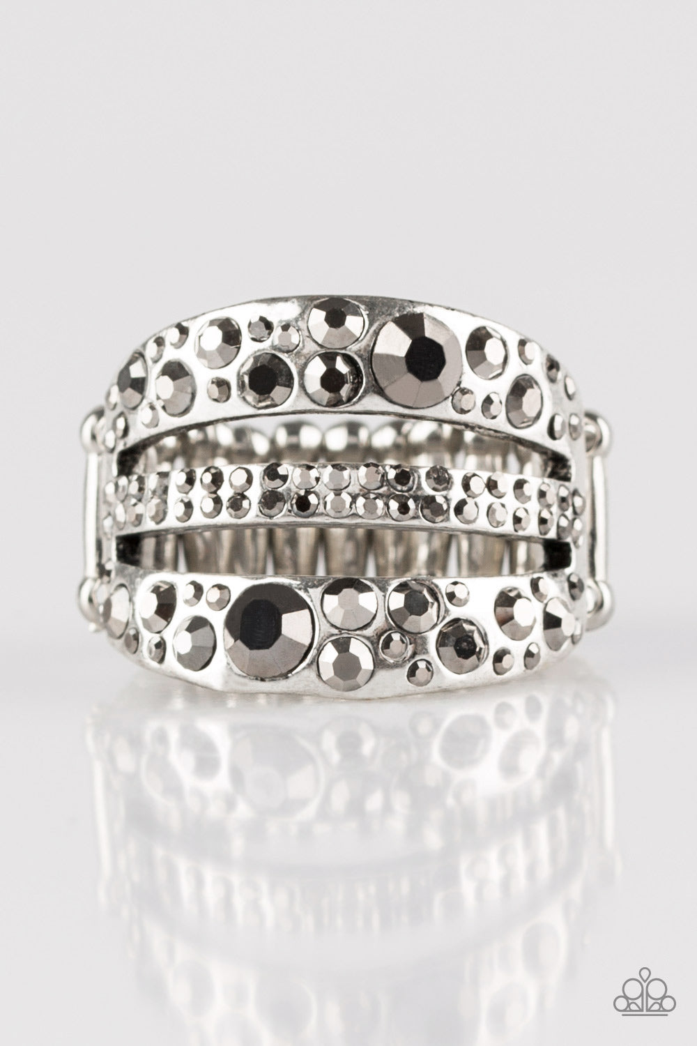 Paparazzi Stacks On Stacks On Stacks - Silver – Studio Bling by Glam ...