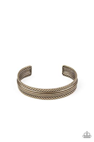 Paparazzi Bracelet ~ METALHEAD Over Heels - Brass – Studio Bling by ...